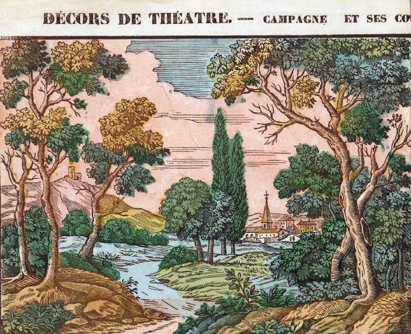 100 Antique Paper Toy Theatre BACKGROUND SCENES Printables - Download