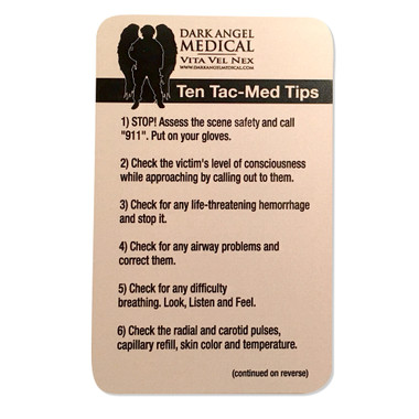 Ten Tac-Med Tip Cards