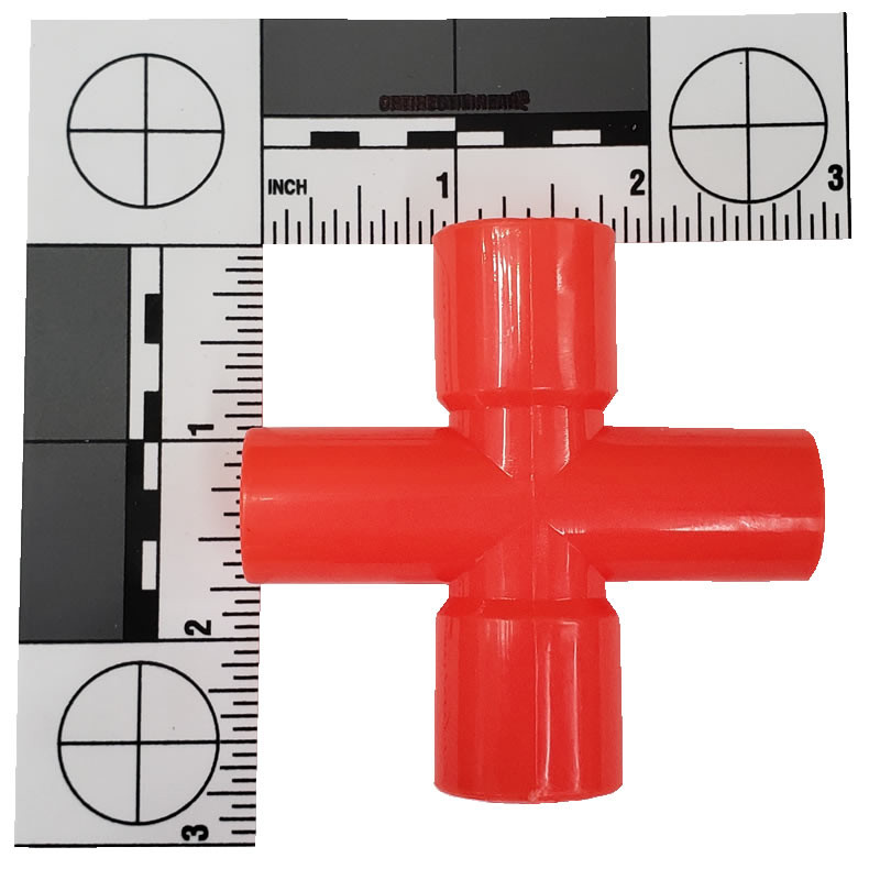 P-6042-4WAY Plastic 4 Way Tube Connector - AllBirdToyBuilders.com