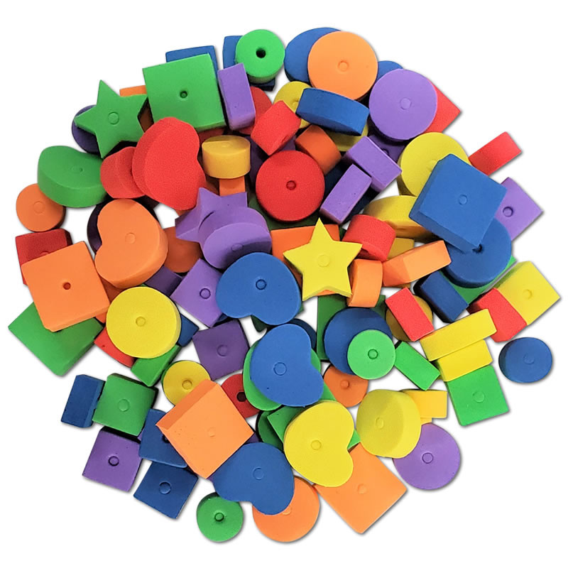 20pk Foam Bead Shapes - AllBirdToyBuilders.com