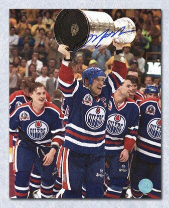Mark Messier Edmonton Oilers Autographed 8x10 Photo Stanley Cup Team ...
