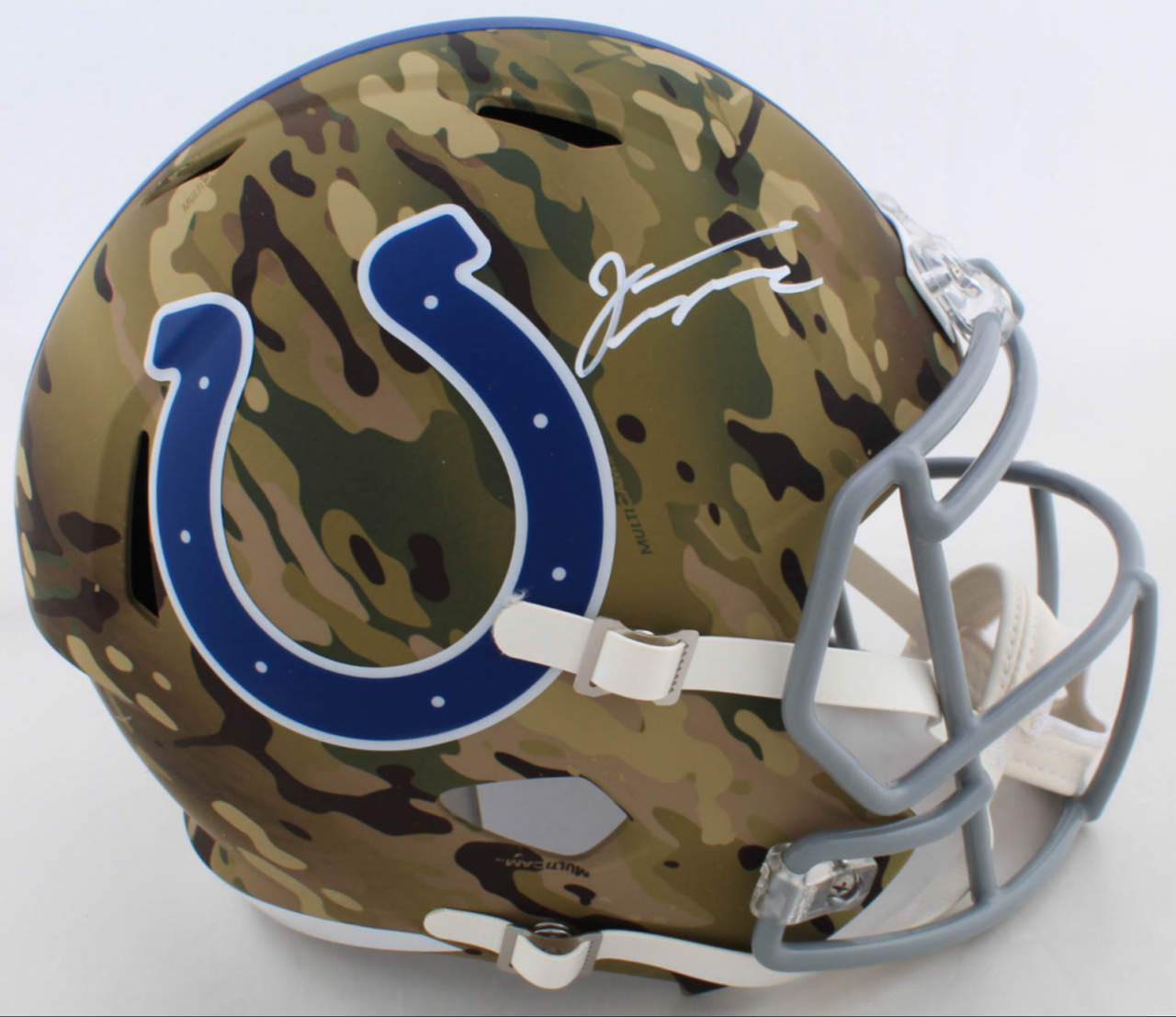 Jonathan Taylor Indianapolis Colts Autographed Replica Camo Full Size ...