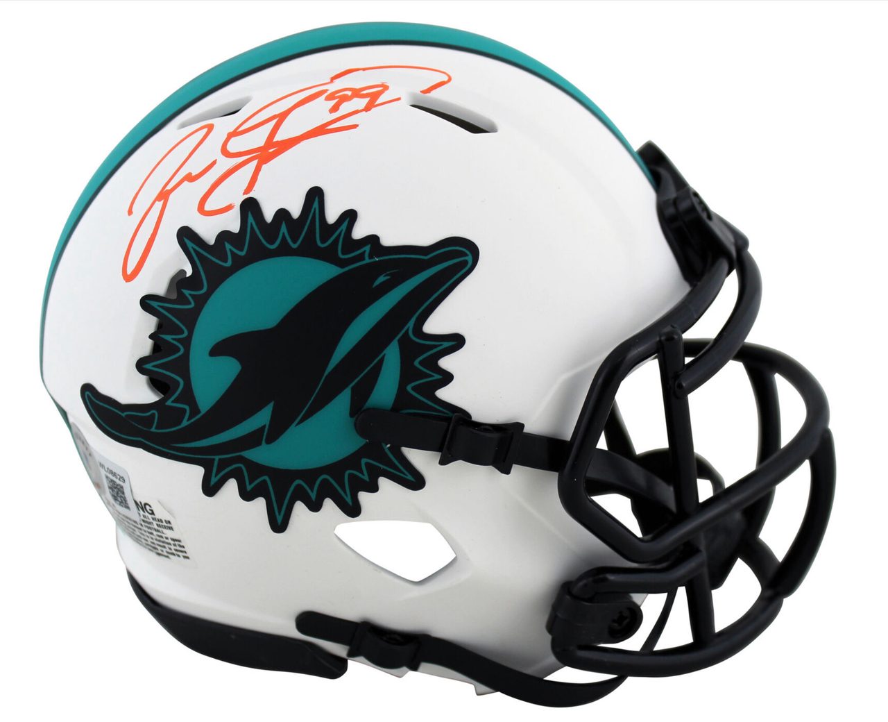 Jason Taylor Miami Dolphins Autographed Lunar Mini Football Helmet ...
