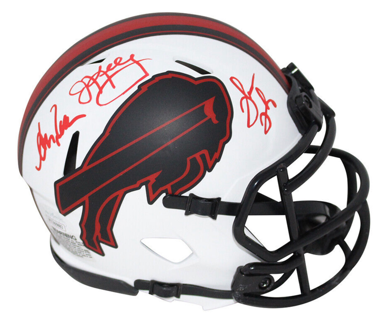 Jim Kelly Thurman Thomas Andre Reed Buffalo Bills Autographed Lunar ...