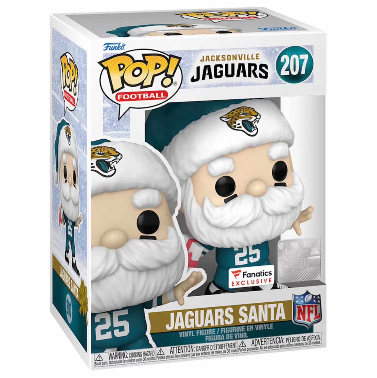 Jacksonville Jaguars NFL Santa Claus Fanatics Exclusive Funko Pop ...