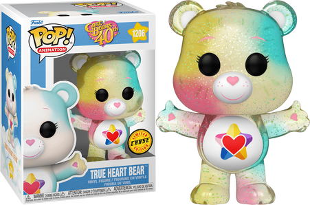 True Heart Bear Chase Translucent Glitter #1206 Care Bears Funko Pop ...