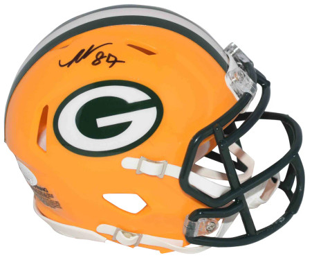 Romeo Doubs Green Bay Packers Autographed Speed Mini Helmet - Maverick ...
