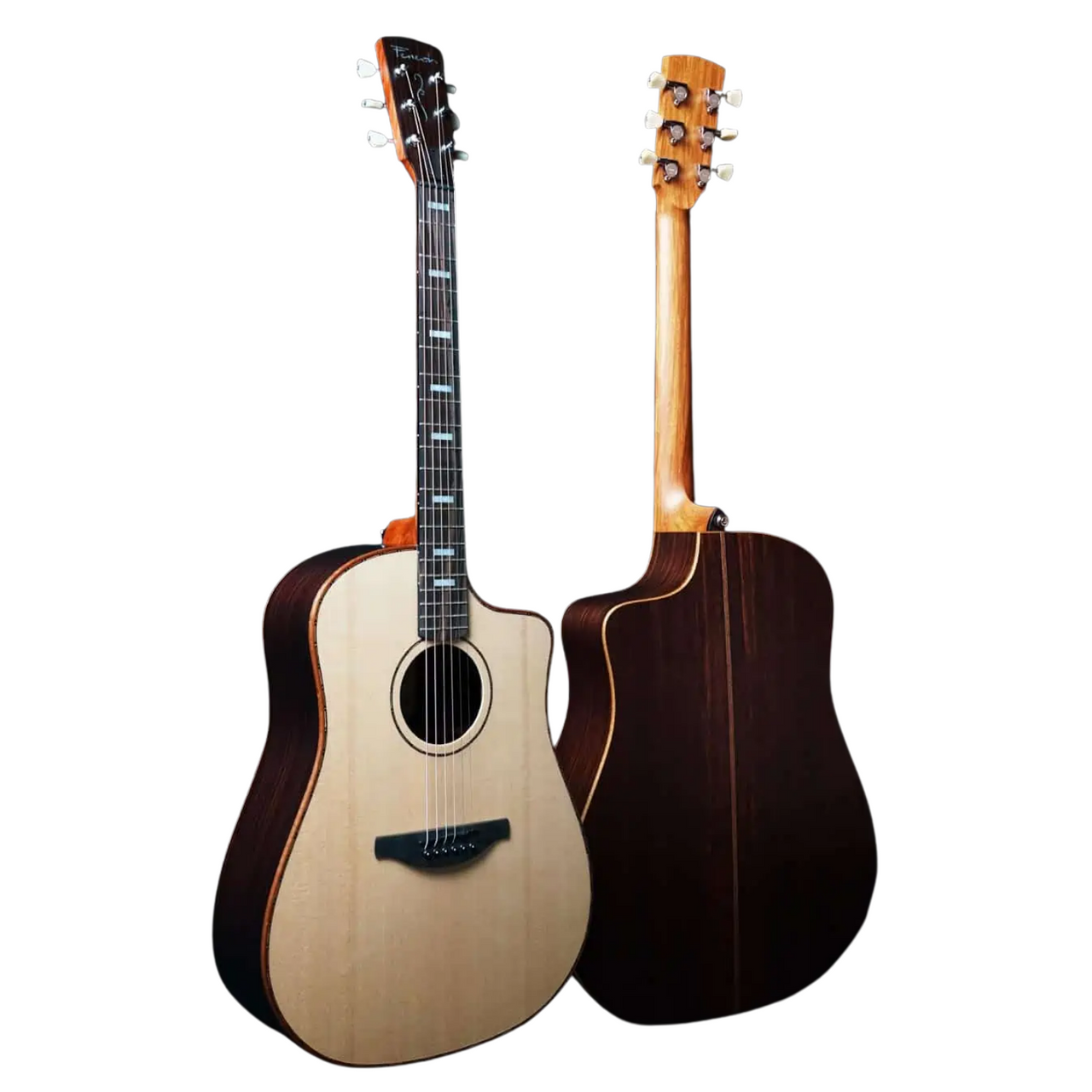 Fenech Guitars - VT-PRO D78 Cutaway AAA Sitka Indian Rosewood Acoustic ...