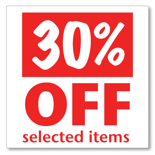 30% off Shop Window decal | Walls That Talk