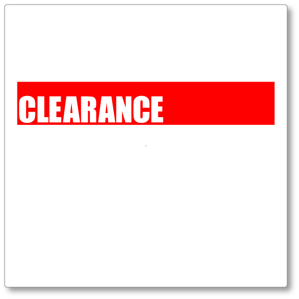 Horizontal CLEARANCE Banner Shop Window | Walls That Talk