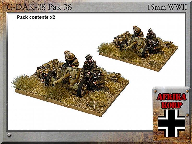Africa Korps Pak 38 5cm Anti-tank Gun & Crew - Kick-Ass Mail Order