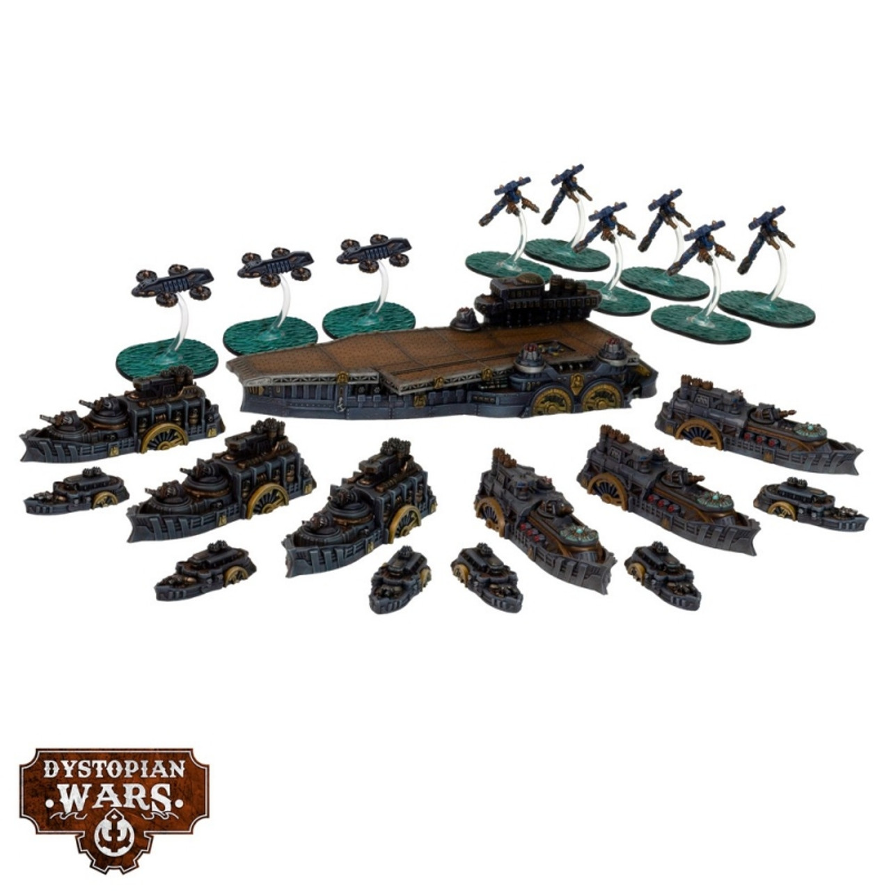 Dystopian Wars Enterprise Battlefleet Set Kick Ass Mail Order