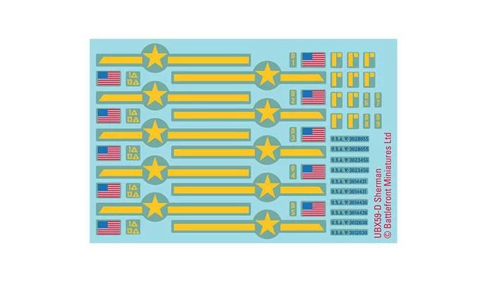 Mid-War US Decals (x4) (Out of Print) - Kick-Ass Mail Order