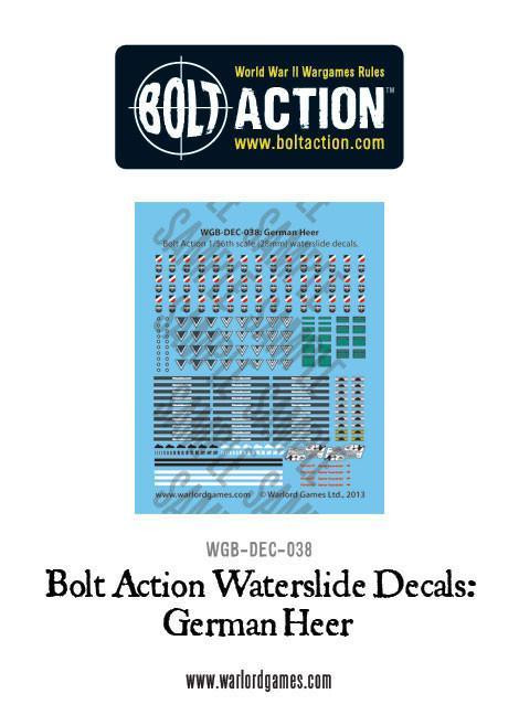 German Heer - Decal Sheet - 28mm - Kick-Ass Mail Order