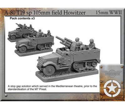 T19 SP 105mm Field Howitzer (3) - A-80 - Kick-Ass Mail Order
