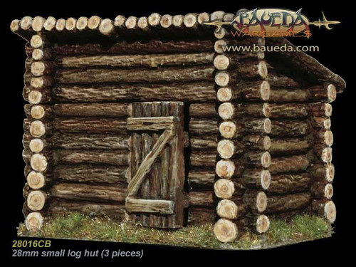28mm small log hut (3 pieces) - Kick-Ass Mail Order