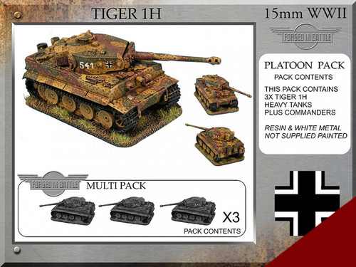 P-62 Tiger 1H Platoon Tanks (3 tanks) - Kick-Ass Mail Order