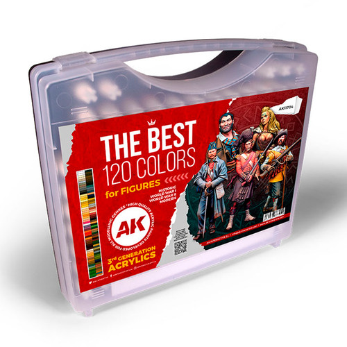AK Interactive 3G Plastic Briefcase 120 Figure Colors - Kick-Ass Mail Order