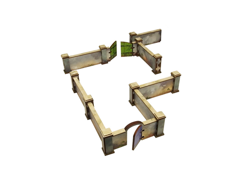 WW2 Normandy Wall w. Gate (high) [28mm/1/56] - Kick-Ass Mail Order