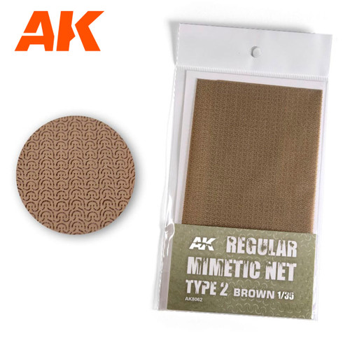 AK Interactive Regular Camouflage Net Type 2 Brown - Kick-Ass Mail Order