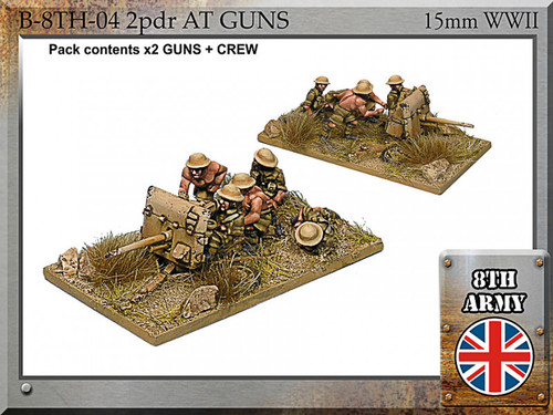 British 8th Army 2 pdr Anti Tank Guns - Kick-Ass Mail Order