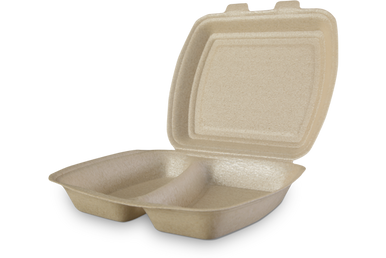 2 Compartment Food Box Recyclable
