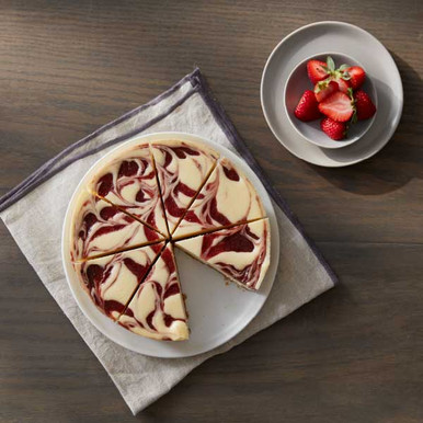 Strawberry Swirl Cheesecake