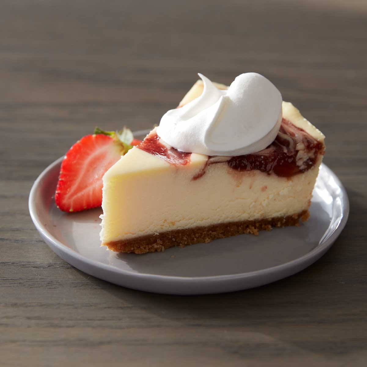 Strawberry Swirl Cheesecake Slice Easy No Bake Strawberry Swirl