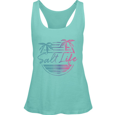 Beachfront Aqua Salt Life Tank Top - Coastal Cottage