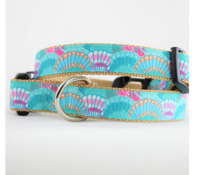 Coastal Scallop Shell Dog Collar - Coastal Cottage