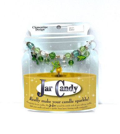 Candle Charms Ribbit Green Frogs - Coastal Cottage