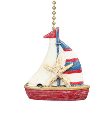 Fan Pull Sailboat - Coastal Cottage