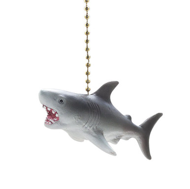 Fan Pull Shark Great White - Coastal Cottage