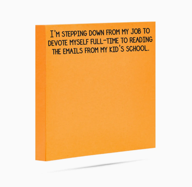 Funny Sticky Notes Kids School Emails - Coastal Cottage