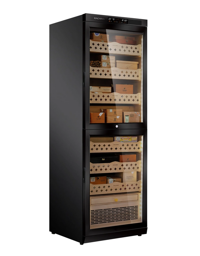 Raching MON3800B Gold Dual Space Cigar Humidor – Zoned Precision ...