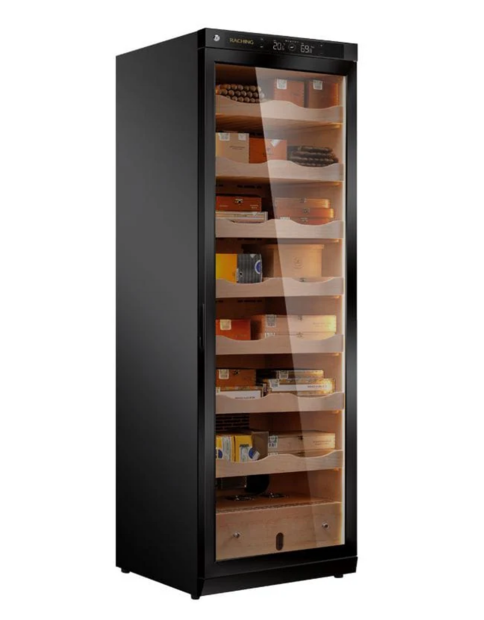 Raching C380A Black Cigar Humidor Cabinet – Compact, Stylish Storage ...