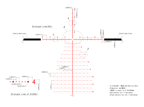 TORIC UHD 4-25X50 34mm MRAD ELR FFP Rifle Scope