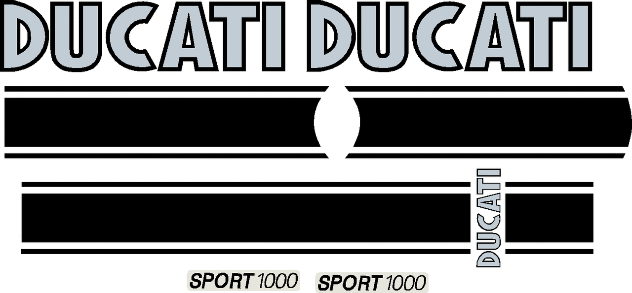 DUCATI Sport 1000 DECAL Set - Collideascope