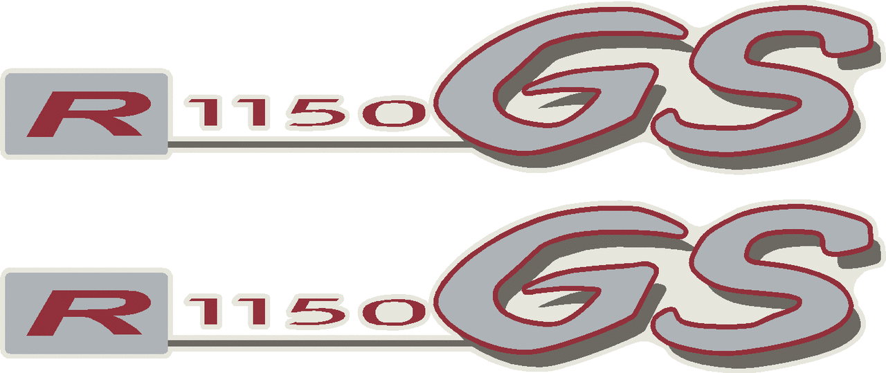 BMW R 1150GS TANK DECAL STICKERS 355mm - Collideascope