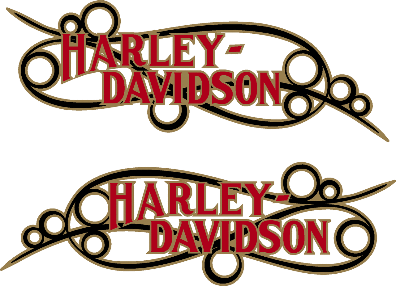 Harley Davidson FXSTC Softail custom Tank decal sticker 14146-89 1987 ...