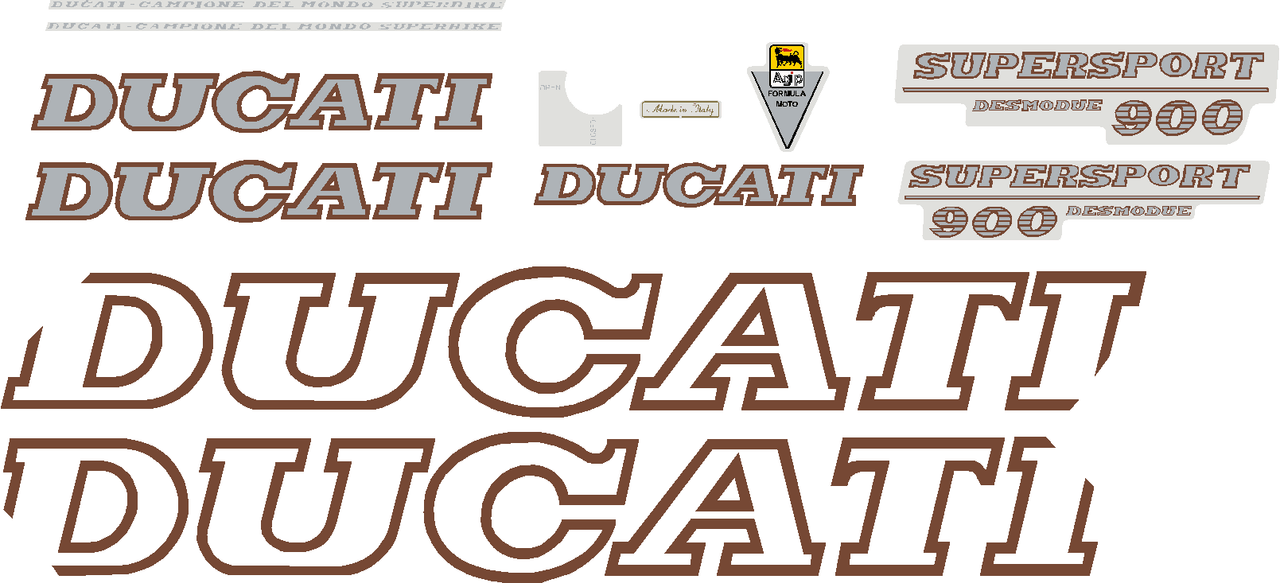 DUCATI 900 SS DECAL STICKER SET 96 97 - Collideascope