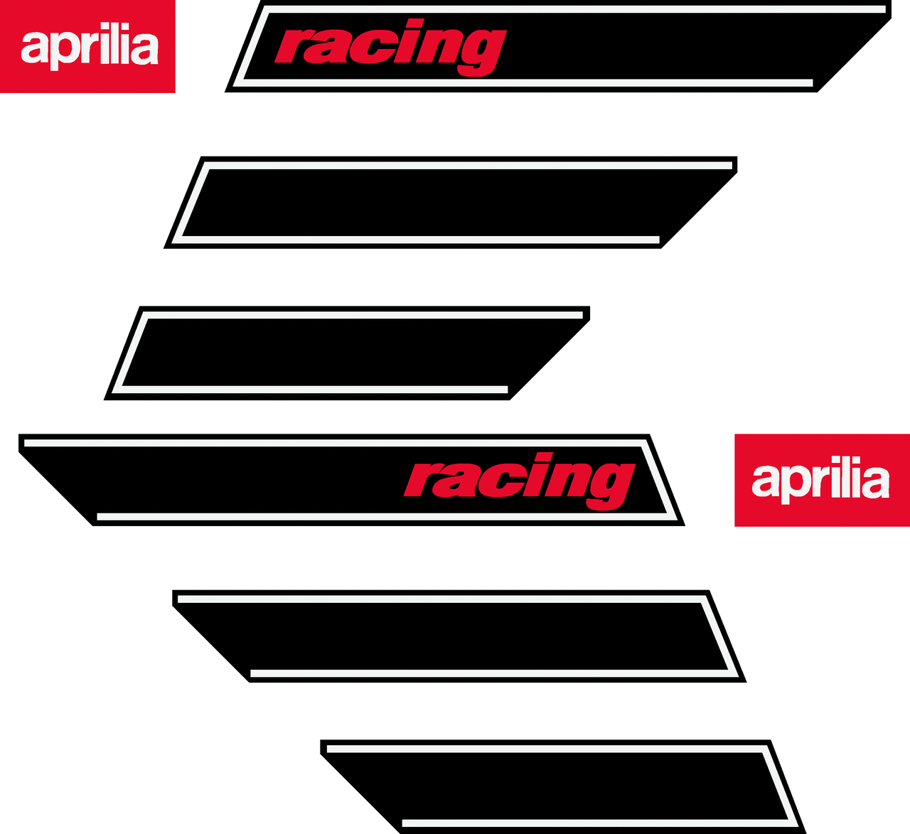 APRILIA RSV R 1000 TANK DECAL STICKERS 245mm - Collideascope
