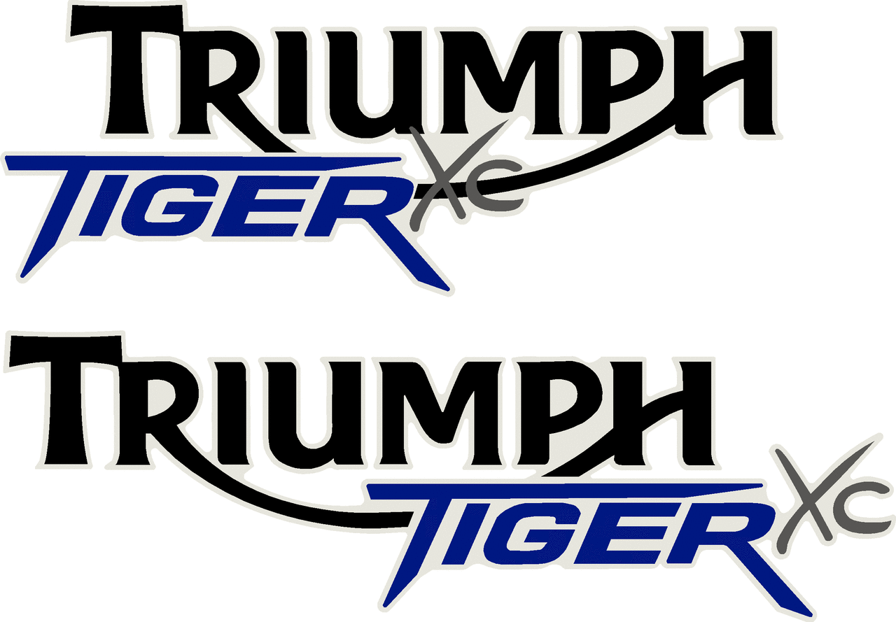 TRIUMPH TIGER XC TANK DECAL STICKERS - Collideascope