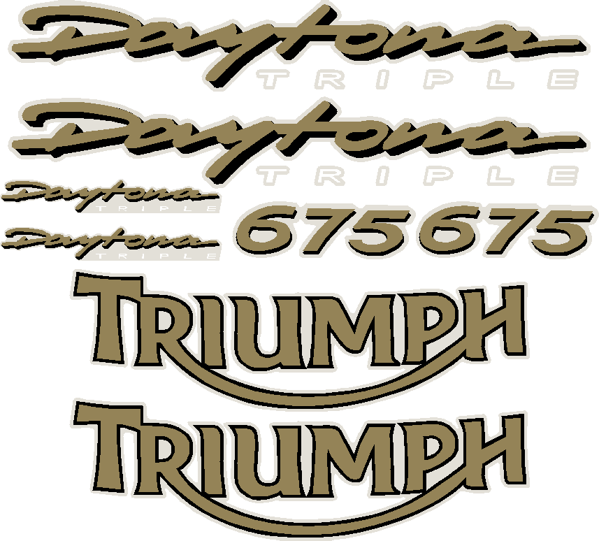 Triumph Daytona 675 Full Decal Kit - Collideascope