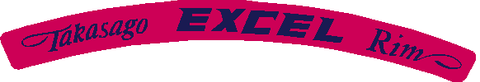 SUZUKI TAKASAGO EXCEL RIM DECAL 145mm - Collideascope