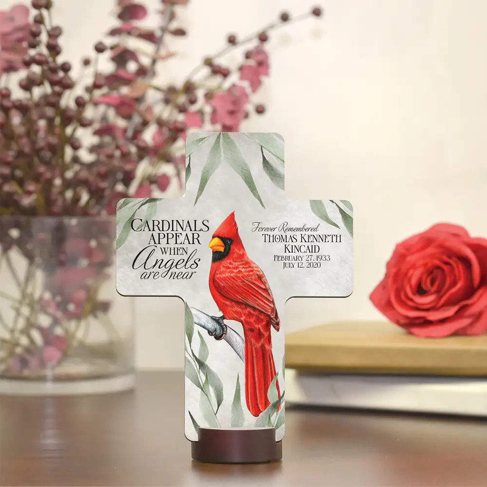 Cardinals Memorial Chime - Personalized Cardinal Wind Chime