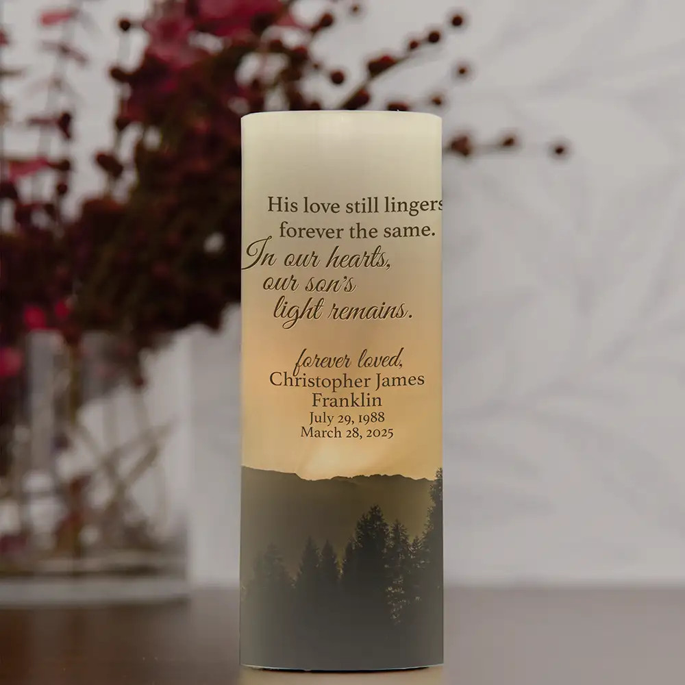 Personalized Memorial Candles, Remembrance Candles