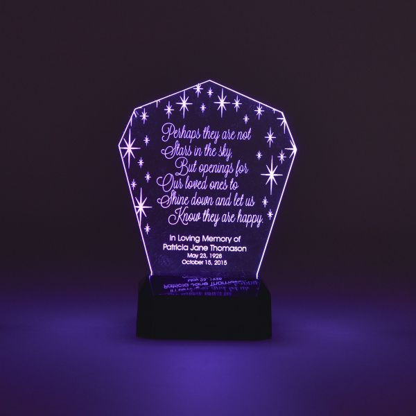 Personalized Memorial LED Sign - Stars in the Sky LED Sign