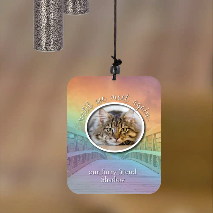 Rainbow Bridge Personalized Pet Memorial Wind Chime