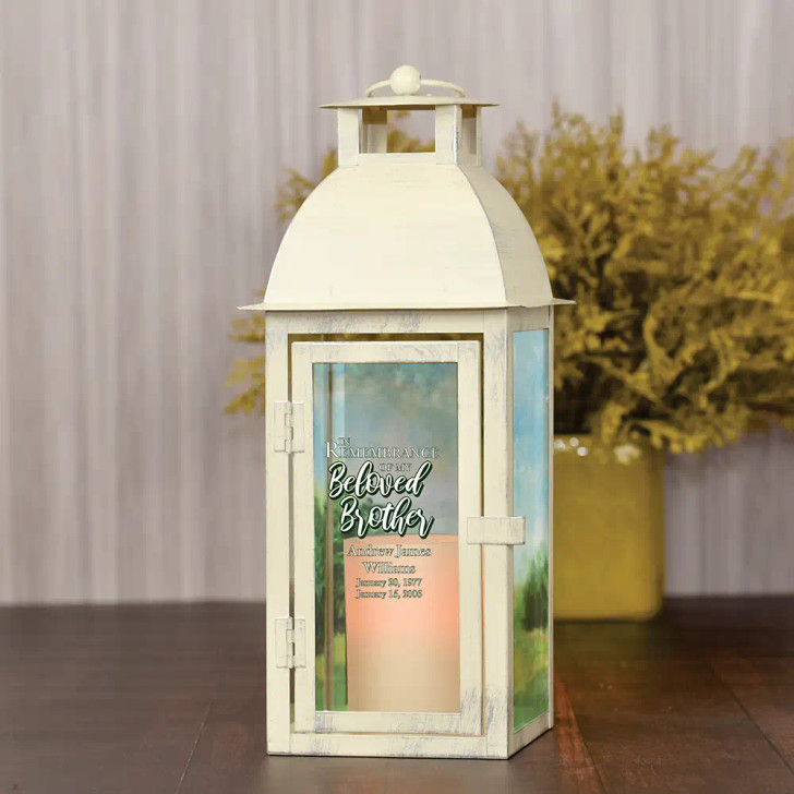 Beloved Brother Lantern - Gift for Loss of Brother